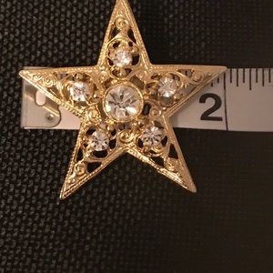 Vintage | Jewelry | Vintage Gold Star Pin | Poshmark